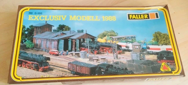 FALLER H0 EXCLUSIVMODELL 1988 B-988 Bahnbetriebswerk NEU und Original ...