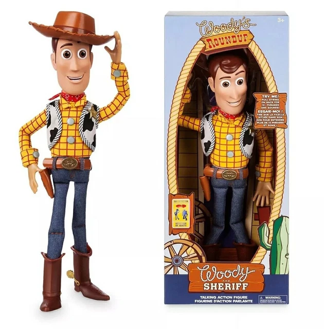 DISNEY WOODY TOY Story Interactive Talking Action Figure Sheriff Cowboy ...