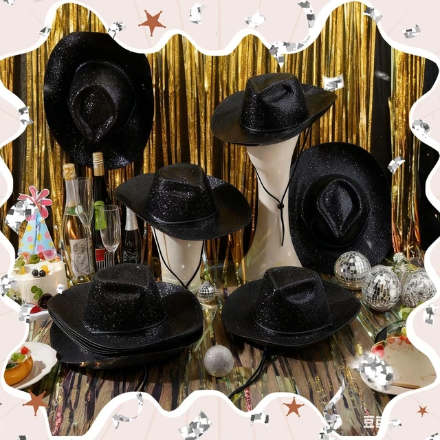 24PCS WESTERN COWGIRL Hats Bulk New Year 2026 Eve Party Supplies ...
