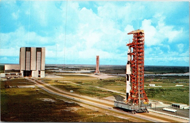 JOHN F KENNEDY Space Center NASA Apollo 4 Space Vahicle Postcard VTG UNP Koppel £1.38 - PicClick UK