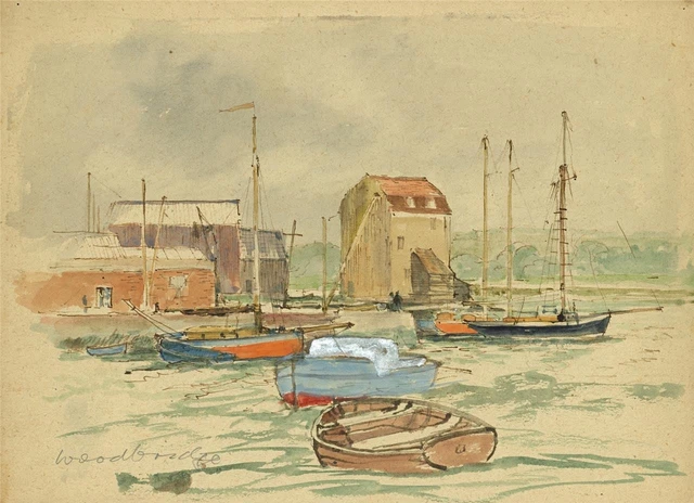 ROLAND BATCHELOR (1889-1990) Watercolour Painting - Woodbridge $165.17 ...