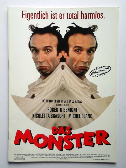 DAS MONSTER - Roberto Benigni - Nicoletta Braschi - Michel Blanc - Presseheft EUR 15,00 ...