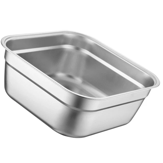 STAINLESS STEEL WASHING Basin Metal Wash Basin Soup Container Food ...