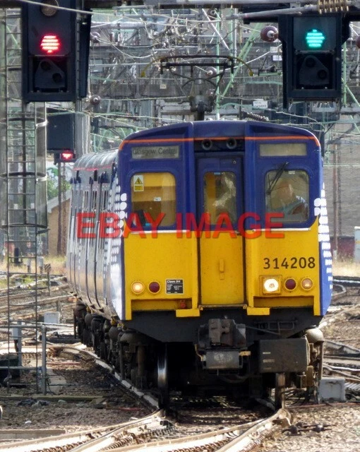 PHOTO (2) Scotrail Class 314 Train Number 314208 Approaching Glasgow ...