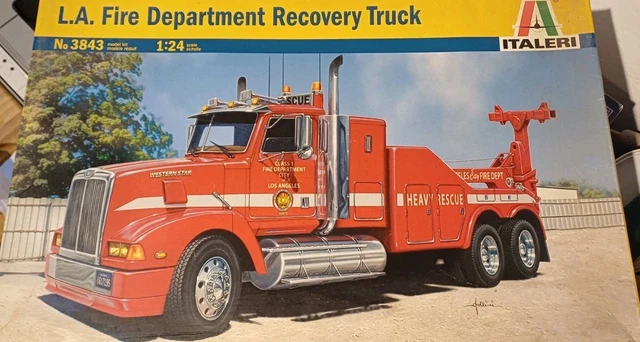 ITALERI - L.A. Fire Department Recovery Truck Model Kit 1.24 scale ...