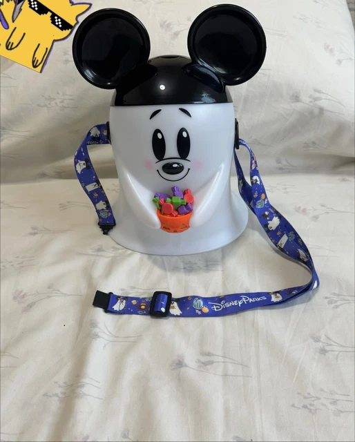DISNEY PARKS - 2025 - Halloween - Ghost Mickey Light-Up Popcorn Bucket ...