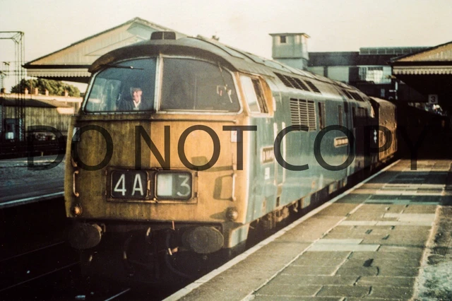 UK DIESEL TRAIN Railway Photograph Of Class 52 Western D1046. Rm52-124 ...