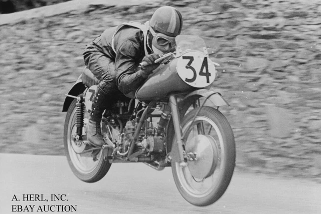 MOTO GUZZI 250 Gambalunghino -Bruno Ruffo- LWTT IOM 1952 photo EUR 8,34 ...