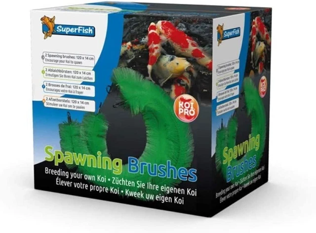 SUPERFISH KOI PRO Spawning Brushes Fish Breeding Smooth Flexible Fibres ...