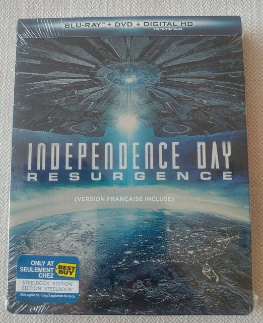 INDEPENDENCE DAY: RESURGENCE SteelBook Blu-ray Combo 2016 $12.95 ...
