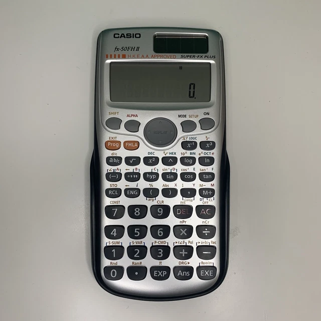 CASIO PROGRAMMABLE ENGINEER Calculator fx-50F II Super FX Plus HKEAA ...