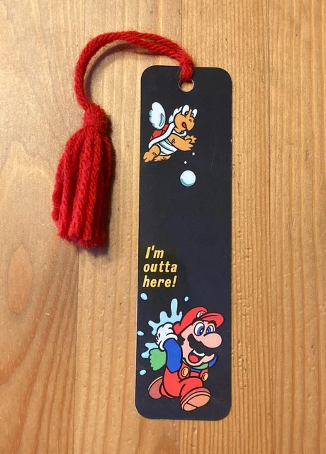 VTG 1989 SUPER Mario Bros. Nintendo Antioch BOOKMARK Koopa Troopa RARE ...