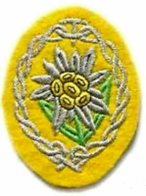 WWII DESERT RATS MOUNTAIN EDELWEISS Afrika Korps DAK PATCH (iron-on ...