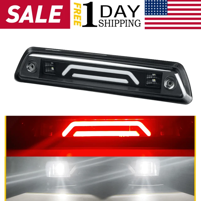 3RD THIRD BRAKE Light LED Smoke Rear Reverse Cargo Lamp For 2009-2014 ...