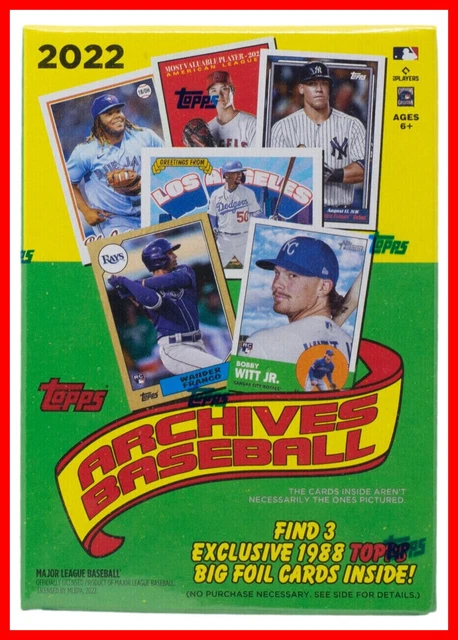 2022 TOPPS ARCHIVES Baseball Blaster Box - Boite neuve 56 Cartes EUR 49 ...