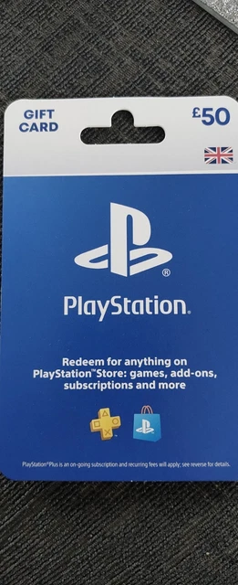 PLAYSTATION STORE GIFT Card £50, PSN UK Account, PS5/PS4 Digital ...