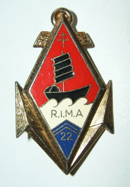 INSIGNE 22° REGIMENT D'INFANTERIE DE MARINE - 22° RIMa - Delsart EUR 6,00 - PicClick FR