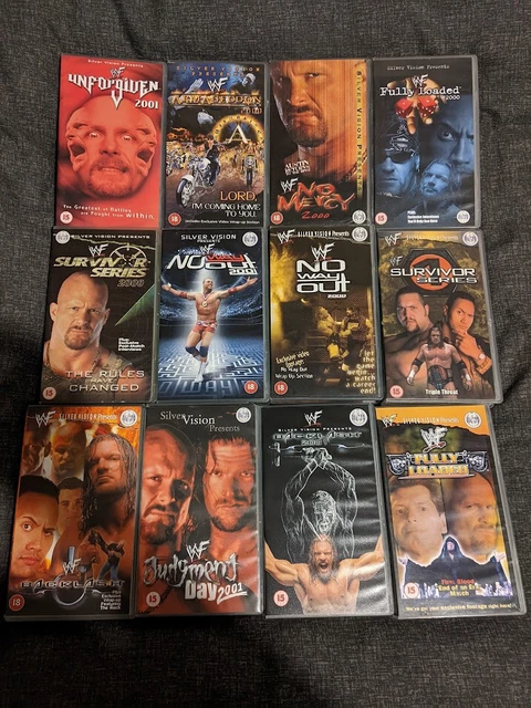 WWE/WWF VHS JOB Lot Bundle x12 Attitude Era £60.00 - PicClick UK