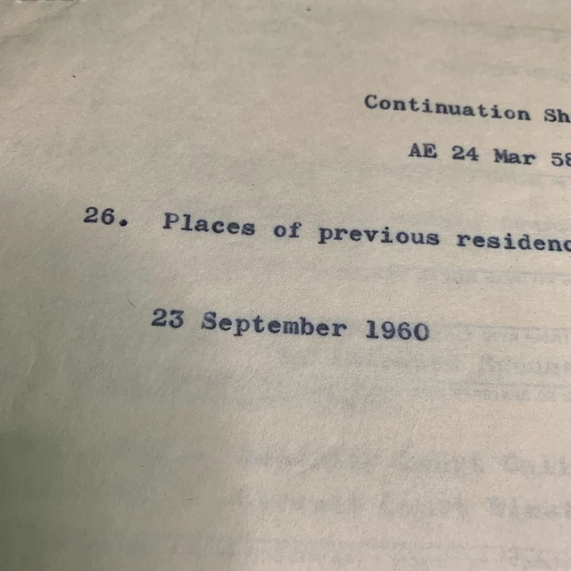 VINTAGE 1960 CONTINUATION Sheet To Form Documents Letterhead £4.70 ...