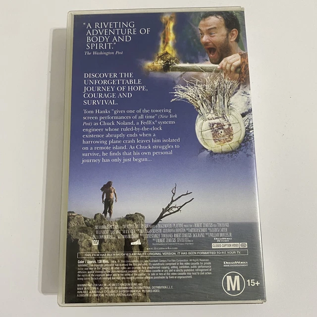 CAST AWAY (VHS, 2000) Dreamworks Home Entertainment Tom Hanks Movie ...