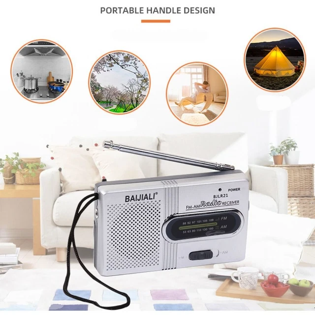 PORTABLE MINI TRANSISTOR Radio Retro HiFi Music Player New Vintage ...