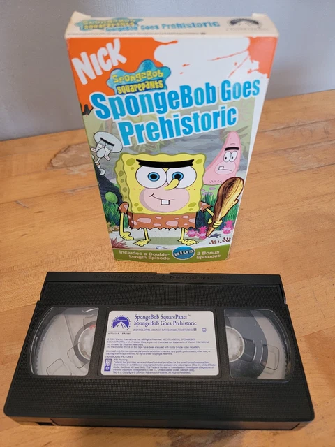 SPONGEBOB GOES PREHISTORIC VHS Tape 2004 Cartoon Nickelodeon ...