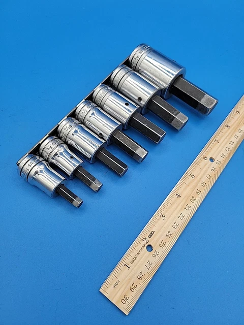 SNAP-ON TOOLS HEX Socket Set 1/2" Drive 7 Piece SA24A USA £81.44 ...