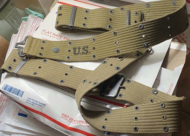 WW2 US Army Pistol Belt World War 2 ERA US MILITARY WW2 US Army pistol ...