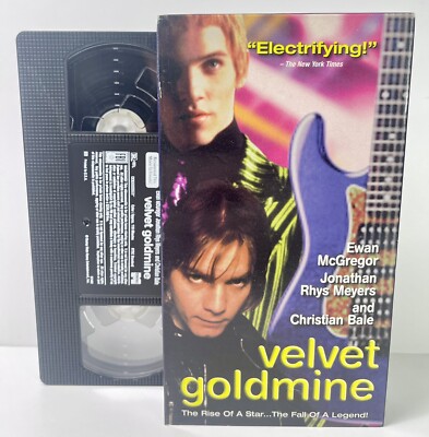VELVET GOLDMINE VHS Ewan McGregor, Jonathan Rhys Meyers, Christian Bale ...