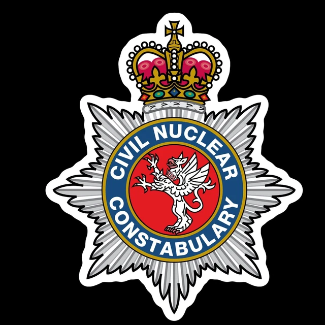 CNC CIVIL NUCLEAR Constabulary Police 80mm Badge Car Locker Bumper £2. ...