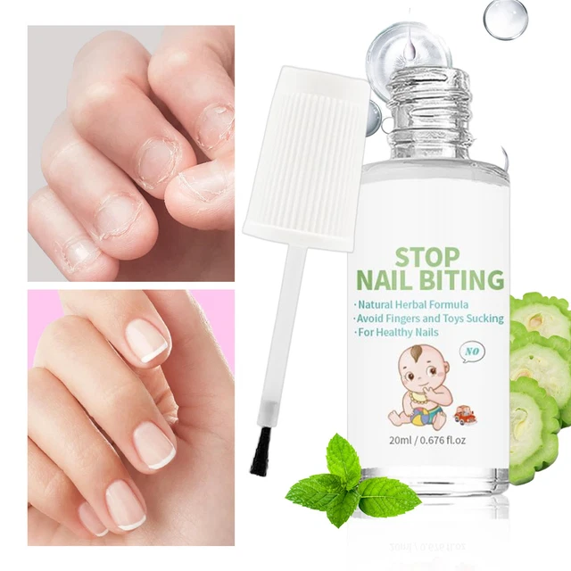 KID STOP THE Bite Nail Biting Deterrent Polish Non Toxic Nail Care Anti ...