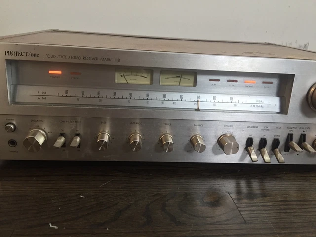 PROJECT/ONE MARK IIIB Pioneer Japan RARE VINTAGE STEREO RECEIVER $140. ...