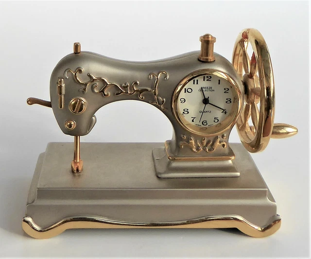 BREEZE COLLECTION MINIATURE Sewing-Machine Quartz Clock £16.00 ...