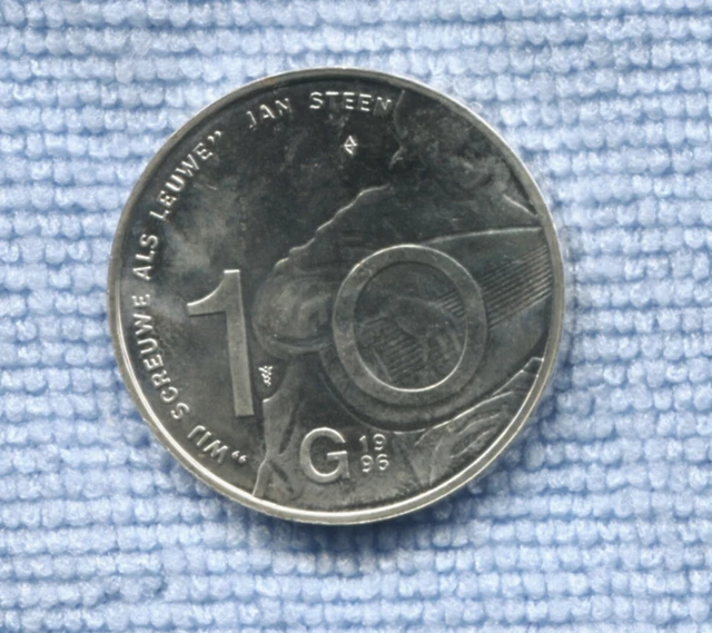 1996 10 GULDEN Silver Coin Jan Steen Netherlands M-96 $39.00 - PicClick AU