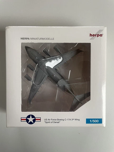 HERPA WINGS 1:500 USAF Boeing C-17 Globemaster III Spirit of Denali EUR ...