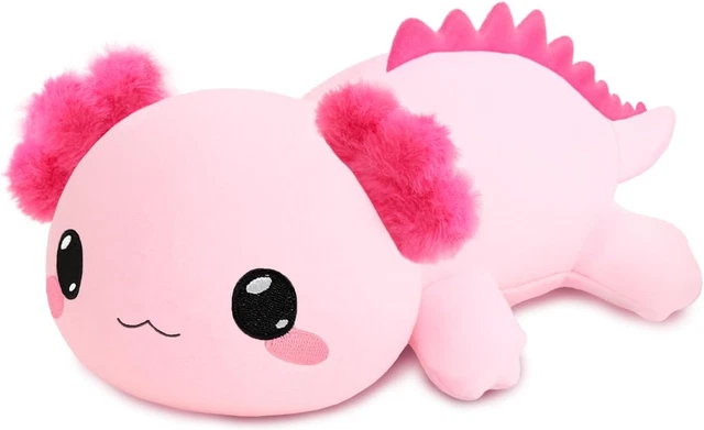 WEIGHTED AXOLOTL PLUSH, Large Stuffed Animal for Her, Pink Axolotl ...