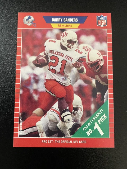 1989 PRO SET Barry Sanders recrue RC EUR 7,46 - PicClick FR