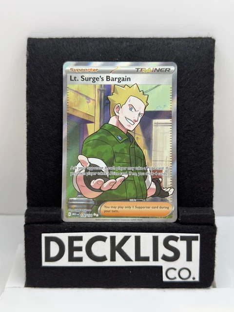 LT. SURGE'S BARGAIN - MEG ME01: Mega Evolution #170/132 Ultra Rare Holo ...