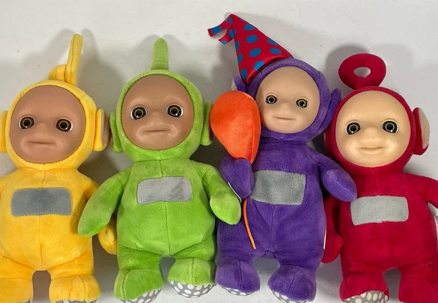 Teletubbies Tinky Winky Dipsy La Laa Po Plush Soft Cuddly Toys Bundle £