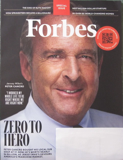 FORBES MAGAZINE AUGUST/SEPTEMBER 2024 - Zero To Hero Peter Cancro ...