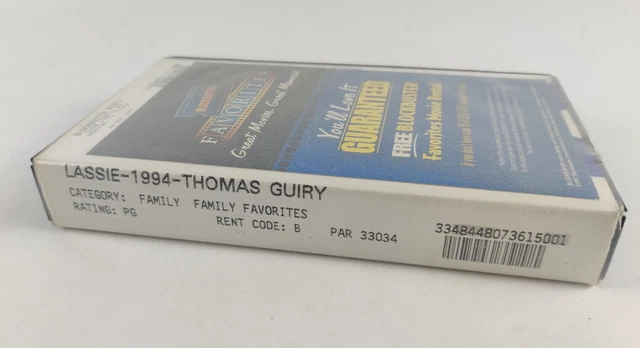 RARE BLOCKBUSTER VHS Lassie (VHS, 1994) Former Rental Clamshell £9.35 ...