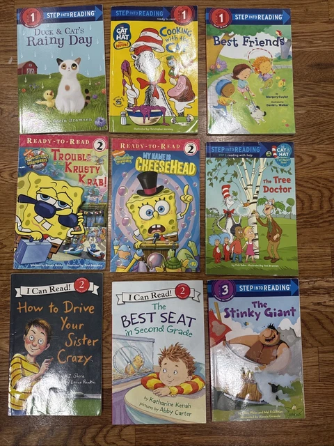 LOT OF 9 Step Into Reading Books| Levels 1, 2, & 3 | My First| I Can ...