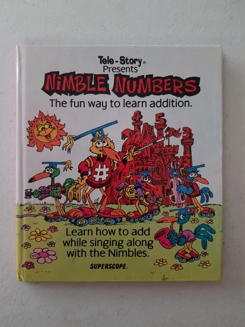 TELE-STORY BOOK ONLY - Nimble Numbers 1984 HC Larry Tamblyn Superscope ...