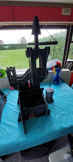 EARLY LEARNING CENTRE Tower Of Doom ELC Wooden Castle with Dungeon and ...