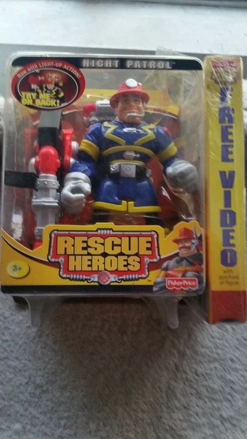 RESCUE HEROES NIGHT PATROL SAM SPARKS POLICE with VHS NEW SEALED LIGHT ...