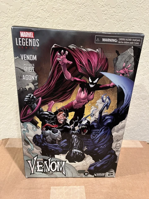 VENOM MARVEL LEGENDS Series Life Foundation 3 Pack Venom & Riot & Agony ...