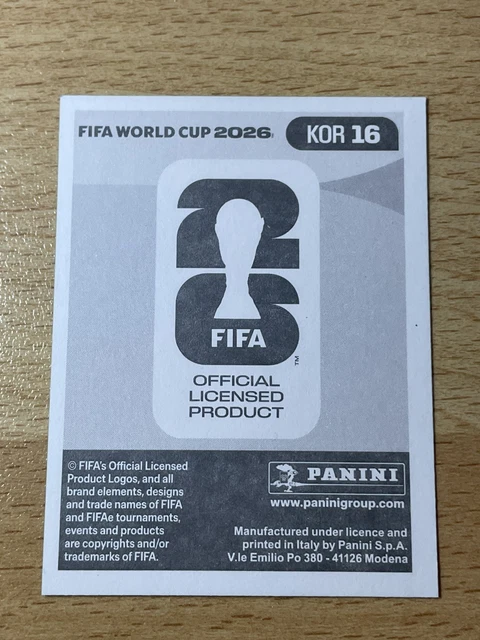 PANINI WORLD CUP 2026 Donggyeong Lee Korea Republic Sticker Number 16 £ ...