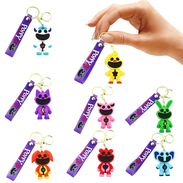 GAME POPPY PLAYTIME Smiling Critters Keyring Figure Figurines Keychain ...
