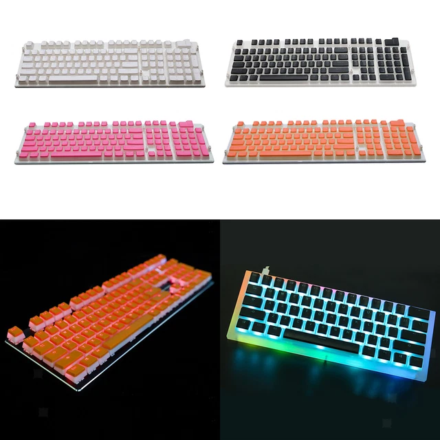 PBT DOUBLE SHOT Backlit Pudding Keycaps for Cherry MX Mechanical ...