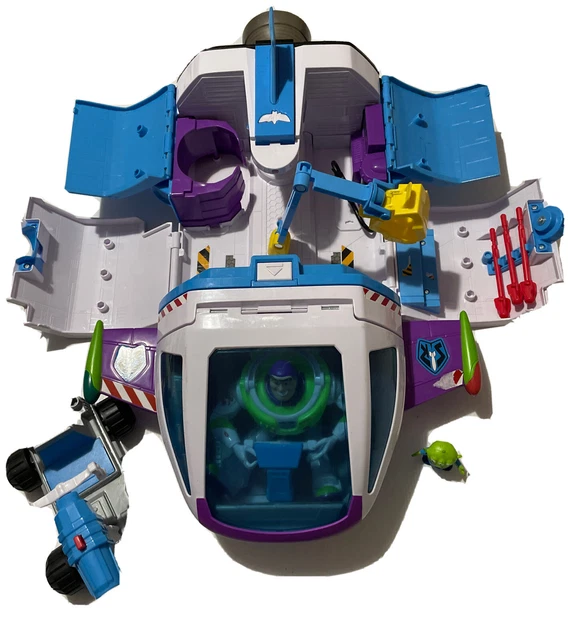 DISNEY TOY STORY Buzz Lightyear Star Command Spaceship Rocket Playset ...